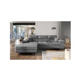 MF Design Amanda Recamiere Links in Charcoal - (L) 203 x (B) 289 x (H) 85 cm | Gr.: onesize