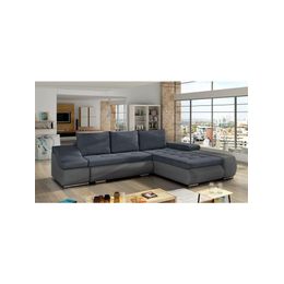 MF Design Onitaro Recamiere Rechts in Blau - (L) 200 x (B) 295 x (H) 82 cm | Gr.: onesize