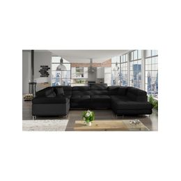 MF Design Lavin Recamiere Rechts in Schwarz - (L) 340 x (B) 340 x (H) 90 cm | Gr.: onesize