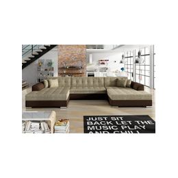 MF Design Wohnlandschaft Venti in Struktur Grau in Grau - (L) 355 x (B) 355 x (H) 80 cm | Gr.: onesize