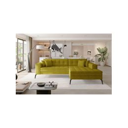 MF Design Sokka Recamiere Rechts in Senfgelb - (L) 292 x (B) 292 x (H) 84 cm | Gr.: onesize