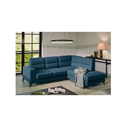 MF Design Cassada Recamiere Rechts in Blau - (L) 237 x (B) 277 x (H) 100 cm | Gr.: onesize