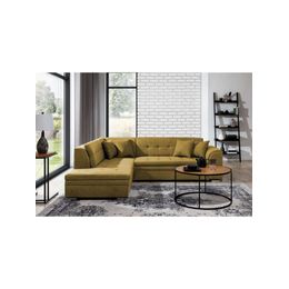 MF Design Piri Recamiere Links in Senfgelb - (L) 260 x (B) 260 x (H) 78 cm | Gr.: onesize
