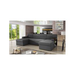 MF Design Narkos Recamiere Rechts in Charcoal - (L) 159 x (B) 310 x (H) 90 cm | Gr.: onesize