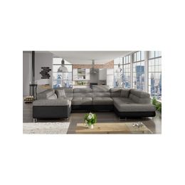 MF Design Lavin Recamiere Rechts in Grau - (L) 340 x (B) 340 x (H) 90 cm | Gr.: onesize