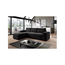 MF Design Rush Recamiere Links in Schwarz - (L) 302 x (B) 302 x (H) 95 cm | Gr.: onesize