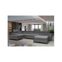 MF Design Joseppe Recamiere Links in Grau - (L) 200 x (B) 360 x (H) 92 cm | Gr.: onesize
