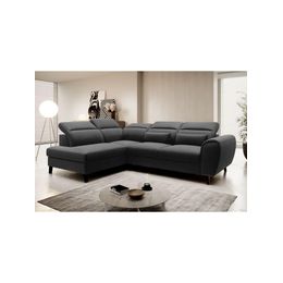MF Design Nobel Recamiere Links in Schwarz - (L) 265 x (B) 265 x (H) 100 cm | Gr.: onesize