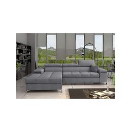 MF Design Ricky Recamiere Links in Grau - (L) 205 x (B) 281 x (H) 88 cm | Gr.: onesize