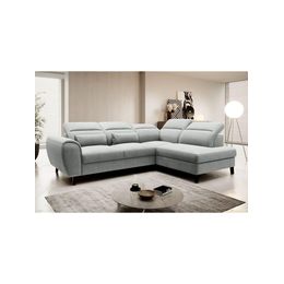MF Design Nobel Recamiere Rechts in Hellgrau - (L) 265 x (B) 265 x (H) 100 cm | Gr.: onesize