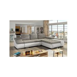 MF Design Onitaro Recamiere Rechts in Grau - (L) 200 x (B) 295 x (H) 82 cm | Gr.: onesize