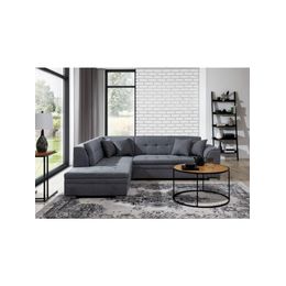 MF Design Piri Recamiere Links in Dunkelgrau - (L) 260 x (B) 260 x (H) 78 cm | Gr.: onesize