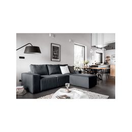 MF Design Rush Recamiere Rechts in Anthrazit - (L) 302 x (B) 302 x (H) 95 cm | Gr.: onesize
