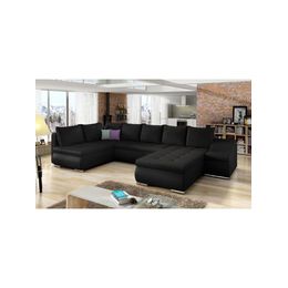MF Design Gio Recamiere Rechts in Schwarz - (L) 190 x (B) 351 x (H) 82 cm | Gr.: onesize