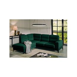 MF Design Cassada Recamiere Links in Smaragd - (L) 237 x (B) 277 x (H) 100 cm | Gr.: onesize
