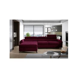 MF Design Mariam Recamiere Links in Weinrot - (L) 200 x (B) 288 x (H) 92 cm | Gr.: onesize
