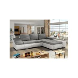 MF Design Onitaro Recamiere Rechts in Grau - (L) 200 x (B) 295 x (H) 82 cm | Gr.: onesize