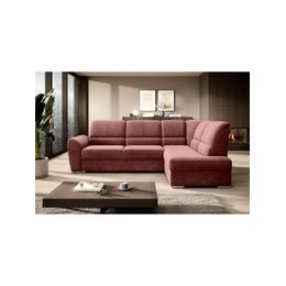 MF Design Silver Recamiere Rechts in Marsala - (L) 270 x (B) 270 x (H) 93 cm | Gr.: onesize