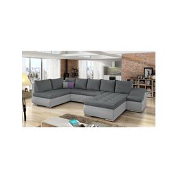 MF Design Gio Recamiere Rechts in Grau - (L) 190 x (B) 351 x (H) 82 cm | Gr.: onesize