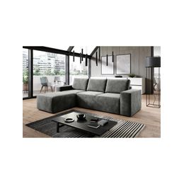 MF Design Rush Recamiere Links in Mausgrau - (L) 302 x (B) 302 x (H) 95 cm | Gr.: onesize