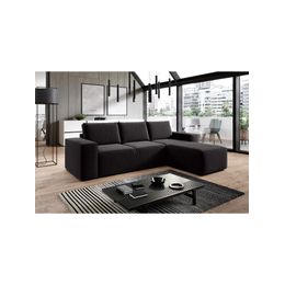 MF Design Rush Recamiere Rechts in Schwarz - (L) 302 x (B) 302 x (H) 95 cm | Gr.: onesize