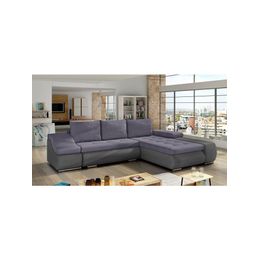 MF Design Onitaro Recamiere Rechts in Lila - (L) 200 x (B) 295 x (H) 82 cm | Gr.: onesize