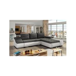 MF Design Onitaro Recamiere Rechts in Schwarz - (L) 200 x (B) 295 x (H) 82 cm | Gr.: onesize