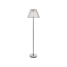 Beliani Stehlampe f&uuml;r den Au&szlig;enbereich LUETE in Grau - (W) 30 x (H) 123 x (L) 30 cm | Gr.: onesize