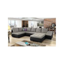 MF Design Gio Recamiere Rechts in Grau - (L) 190 x (B) 351 x (H) 82 cm | Gr.: onesize