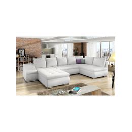 MF Design Gio Recamiere Links in Wei&szlig; - (L) 190 x (B) 351 x (H) 82 cm | Gr.: onesize