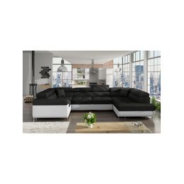 MF Design Lavin Recamiere Rechts in Schwarz - (L) 340 x (B) 340 x (H) 90 cm | Gr.: onesize