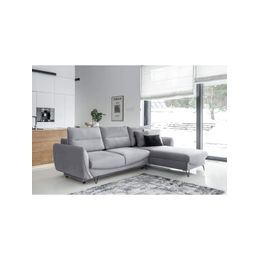 MF Design Sonic Recamiere Rechts in Grau - (L) 276 x (B) 276 x (H) 100 cm | Gr.: onesize
