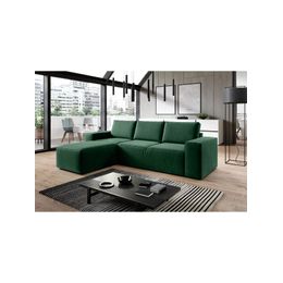 MF Design Rush Recamiere Links in Smaragd - (L) 302 x (B) 302 x (H) 95 cm | Gr.: onesize