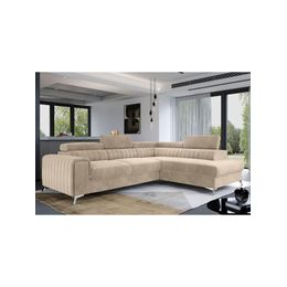 MF Design Lauryn Recamiere Rechts in Beige - (L) 205 x (B) 278 x (H) 92 cm | Gr.: onesize