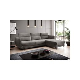 MF Design Sonic Recamiere Rechts in Mausgrau - (L) 276 x (B) 276 x (H) 100 cm | Gr.: onesize