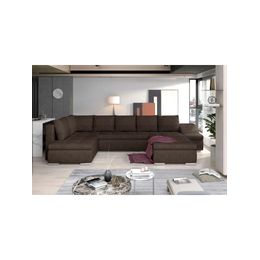 MF Design Gio Recamiere Rechts in Braun - (L) 190 x (B) 351 x (H) 82 cm | Gr.: onesize