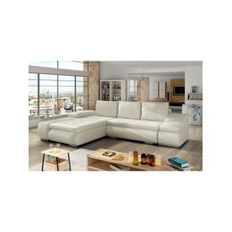 MF Design Onitaro Recamiere Links in Elfenbein - (L) 200 x (B) 295 x (H) 82 cm | Gr.: onesize