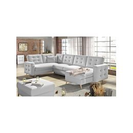 MF Design Ecksofa Thor in Kunstleder Wei&szlig; in Wei&szlig; - (L) 320 x (B) 320 x (H) 90 cm | Gr.: onesize