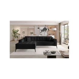 MF Design Sokka Recamiere Links in Schwarz - (L) 292 x (B) 292 x (H) 84 cm | Gr.: onesize