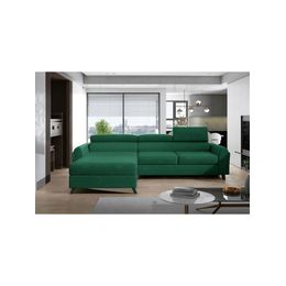 MF Design Mariam Recamiere Links in Smaragd - (L) 200 x (B) 288 x (H) 92 cm | Gr.: onesize