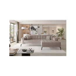 MF Design Sokka Recamiere Rechts in Beige - (L) 292 x (B) 292 x (H) 84 cm | Gr.: onesize