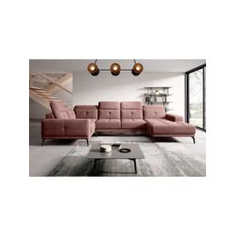 MF Design Nevido Recamiere Links in Marsala - (L) 201 x (B) 350 x (H) 77 cm | Gr.: onesize
