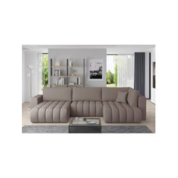 MF Design Bonita Recamiere Links in Taupe - (L) 175 x (B) 350 x (H) 92 cm | Gr.: onesize