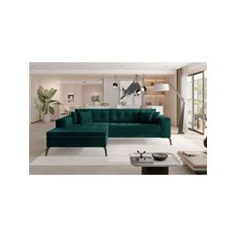 MF Design Sokka Recamiere Links in Flaschengr&uuml;n - (L) 292 x (B) 292 x (H) 84 cm | Gr.: onesize
