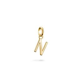 Thomas Sabo Charm-Anh&auml;nger Buchstabe N Connect in gold | Gr.: onesize