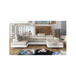 MF Design Rodri Recamiere Links in Beige - (L) 202 x (B) 345 x (H) 90 cm | Gr.: onesize