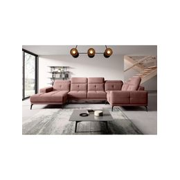 MF Design Nevido Recamiere Rechts in Marsala - (L) 201 x (B) 350 x (H) 77 cm | Gr.: onesize