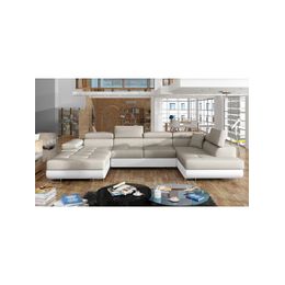 MF Design Rodri Recamiere Rechts in Beige - (L) 202 x (B) 345 x (H) 90 cm | Gr.: onesize
