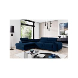 MF Design Lauryn Recamiere Links in Navyblau - (L) 205 x (B) 278 x (H) 92 cm | Gr.: onesize