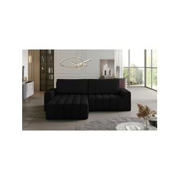 MF Design Bonita Recamiere Links in Schwarz - (L) 175 x (B) 250 x (H) 92 cm | Gr.: onesize